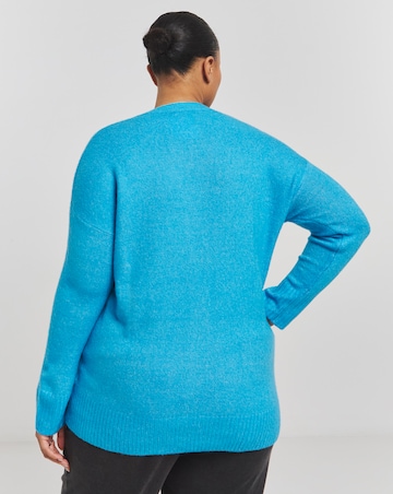 Blue Boyfriend Cardigan | Simply Be