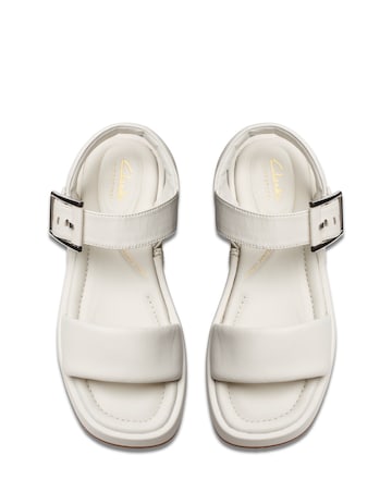 Clarks Alda Strap Leather Sandal Standard Fit | Simply Be