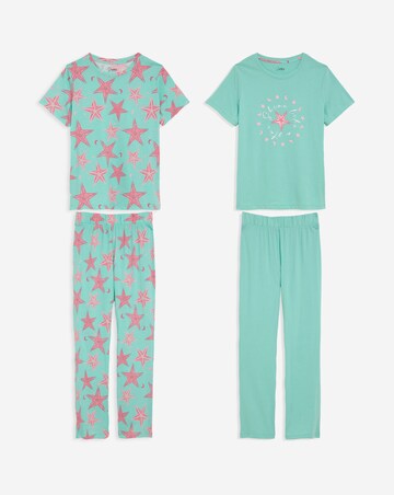 Pretty Secrets Value 2 Pack Pyjama Sets | Simply Be