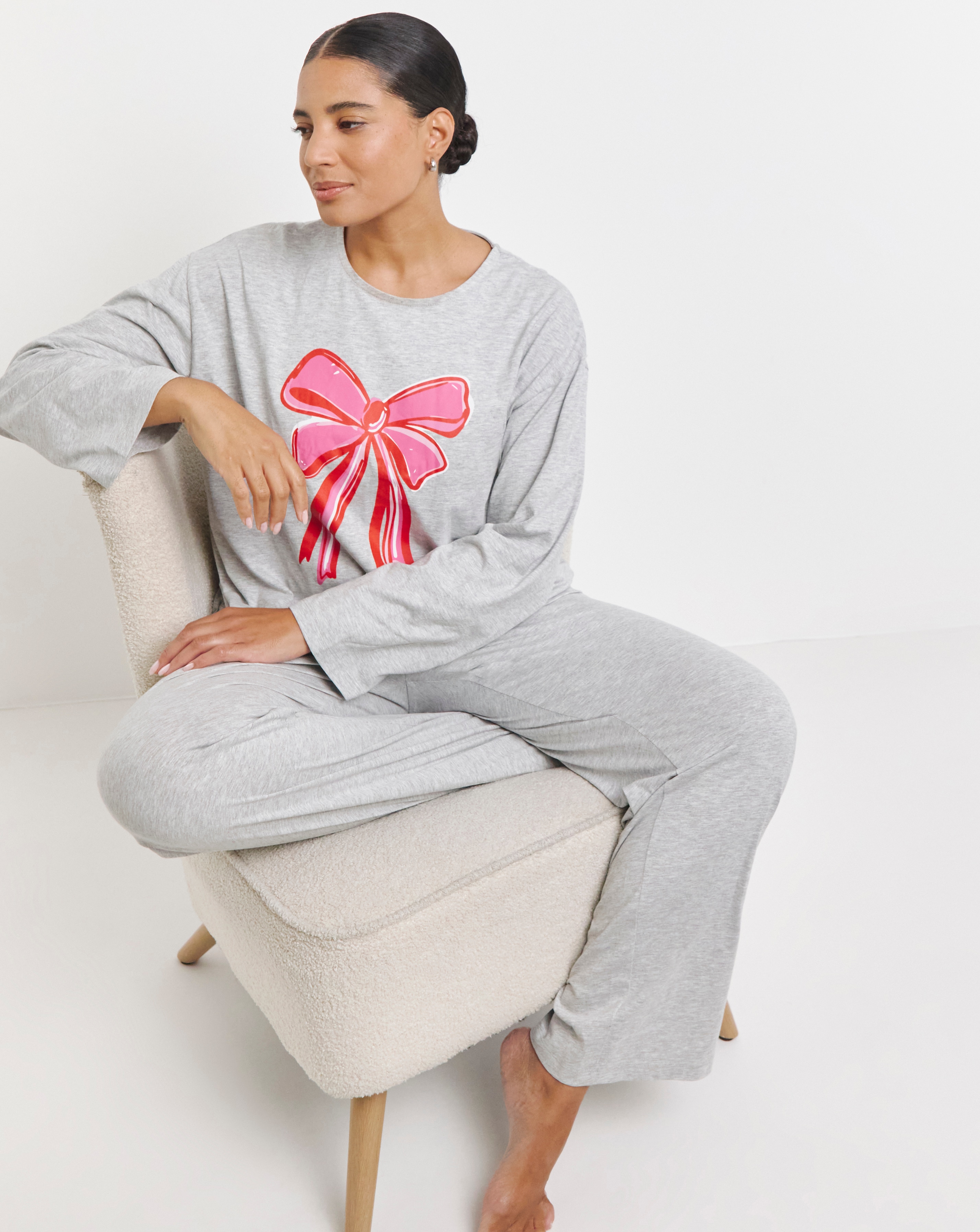 Pretty Secrets Christmas Value Long Sleeve Pyjama Set | Simply Be