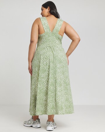 Sage Spot Print Supersoft Jersey Sundress | Simply Be
