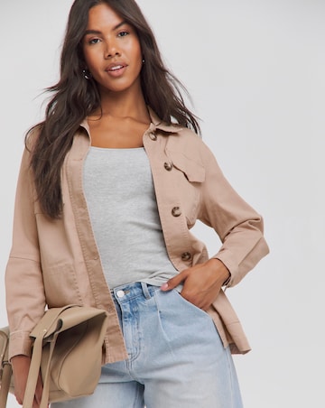 Blush Utility Jacket | Simply Be