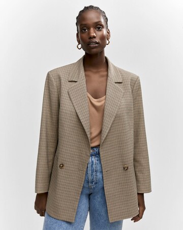 Mango Check Charlotte Blazer | Simply Be