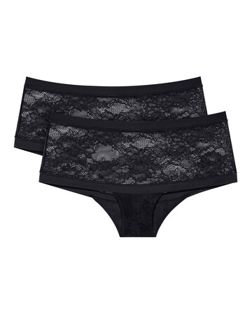 Triumph 2 Pack Smart Deco Bandeau Briefs | Simply Be