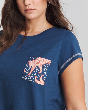 Joe Browns Jersey Pyjamas In a Bag Cheetah Print | Simply Be