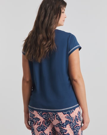 Joe Browns Jersey Pyjamas In a Bag Cheetah Print | Simply Be