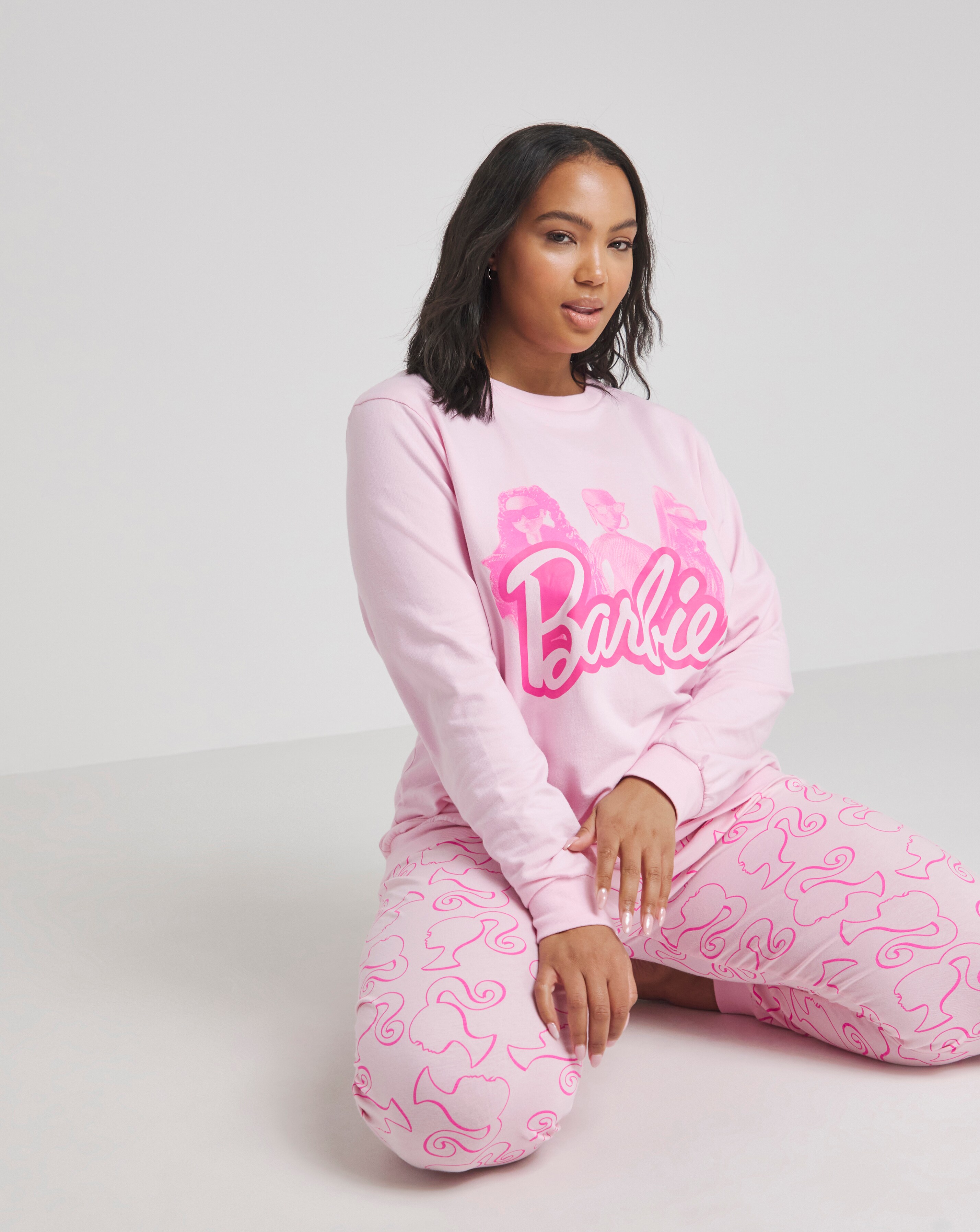 Barbie Leggings And Sweatshirt Lounge Set | Simply Be