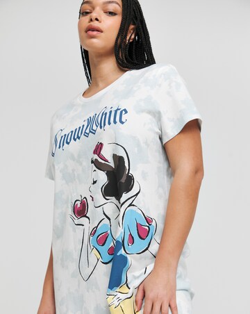 Snow White Soft Cotton Jersey Lounge Nightie | Simply Be