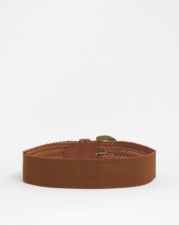 Dark Tan Woven Belt | Simply Be