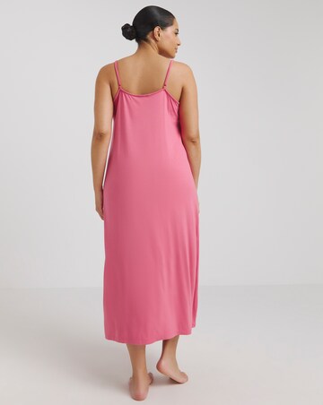 Pretty Secrets Cool Stretch Lace Midi Sleeveless Nightie | Simply Be