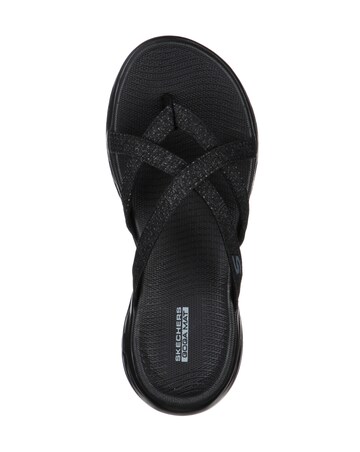 Skechers Wide Fit On The Go Dainty Toe Post Sandals | Simply Be