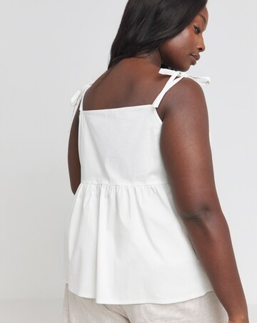 White Tie Strap Cami | Simply Be