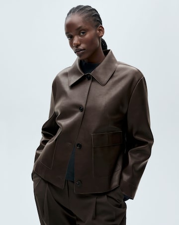 Mango Sabina Faux Leather Jacket | Simply Be