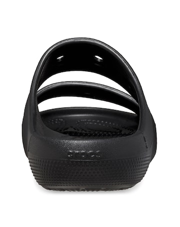 Crocs Black Classic Two Strap Slider Sandals -Standard Fit (D) | Simply Be