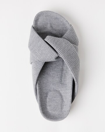 Maxine Waffle Footbed Open Toe Slippers | Simply Be