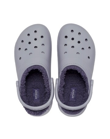 Crocs Fleece Lined Classic Clog Standard Fit | Simply Be