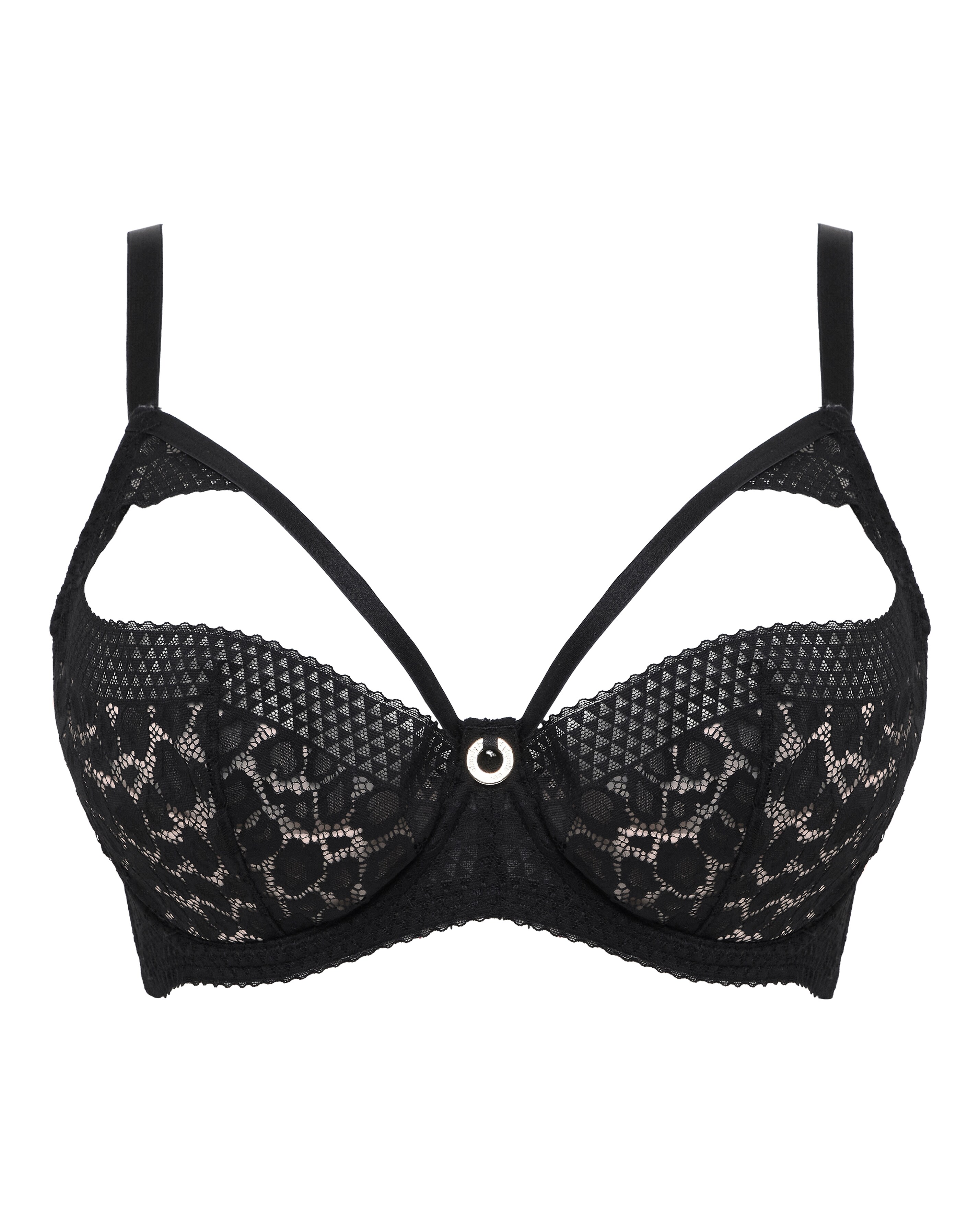 Open quarter cup bra store
