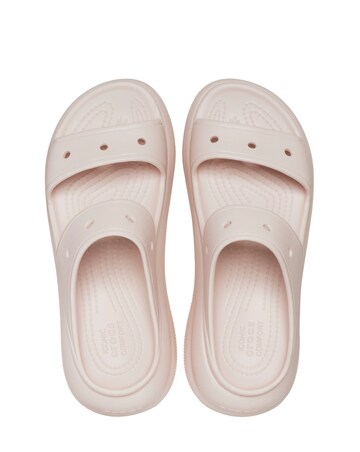 Crocs Crush Platform Two Strap Slider Sandals Standard Fit | Simply Be