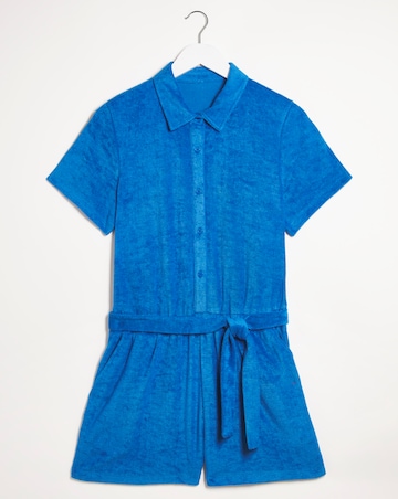 Cotton Towelling Playsuit | Simply Be