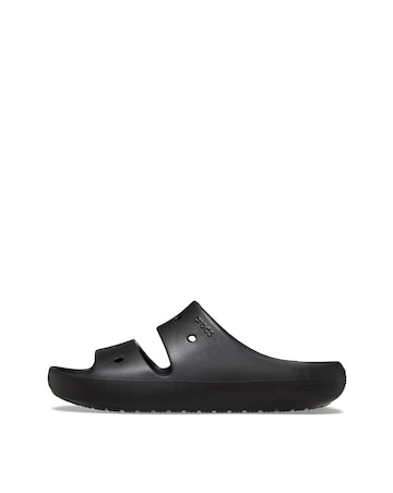 Crocs Black Classic Two Strap Slider Sandals -Standard Fit (D) | Simply Be