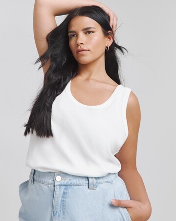 Black White Grey 3 Pack Scoop Neck Tanks | Simply Be