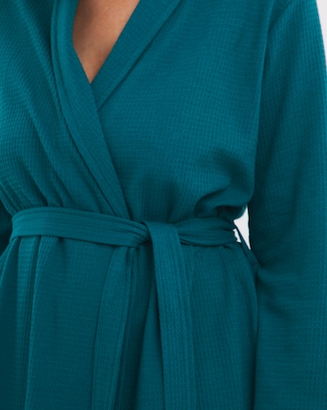 Pretty Secrets Cotton Waffle Dressing Gown | Simply Be