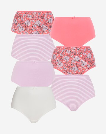 Pretty Secrets 7 Pack Full Fit Cotton Briefs | Simply Be