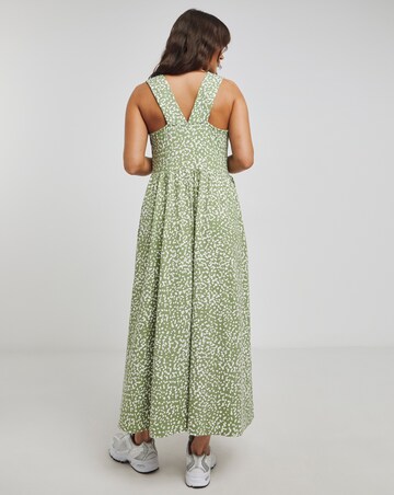 Sage Spot Print Supersoft Jersey Sundress | Simply Be