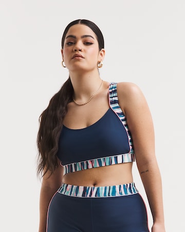 Sports Swim Crop Top | Simply Be