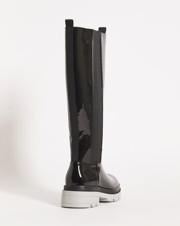 Puerto Contrast Sole Knee High Boots - Wide Fit (E) & Standard Calf ...