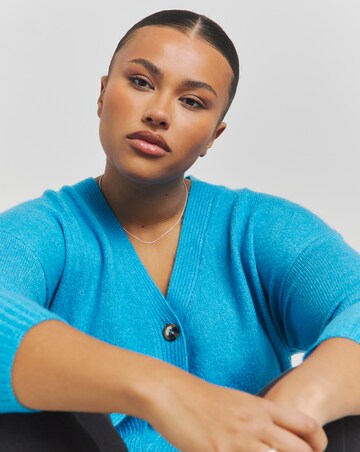 Blue Boyfriend Cardigan | Simply Be