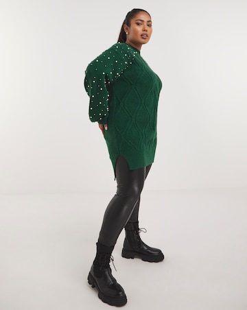 Lovedrobe Pearl Knitted Jumper | Simply Be