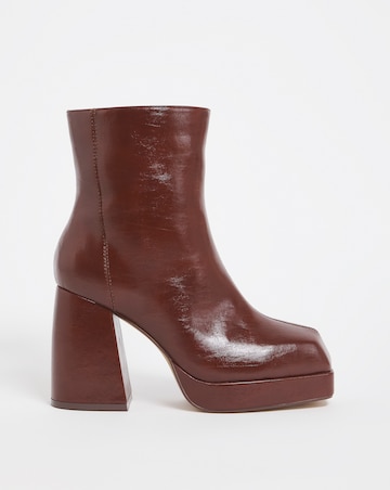 Lorna Platform Ankle Boots Wide Fit | Simply Be
