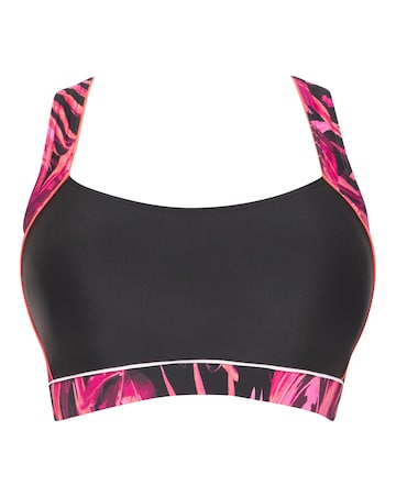 Sports Swim Crop Top | Simply Be