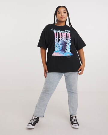 Black Lizzo License Tee | Simply Be