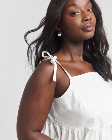 White Tie Strap Cami | Simply Be