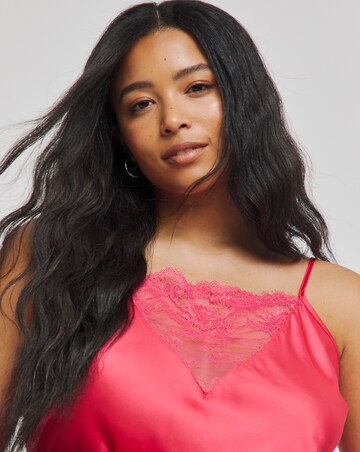 Figleaves Lace Stretch Satin Cami and Short Set | Simply Be