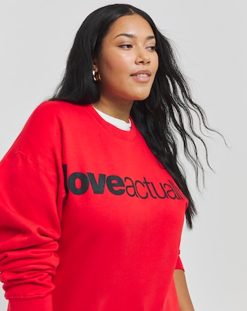 Love Actually License Sweatshirt | Simply Be