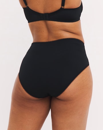 Pretty Secrets 2 Pack Ella Lace Full Brief Knickers Black Sparklered