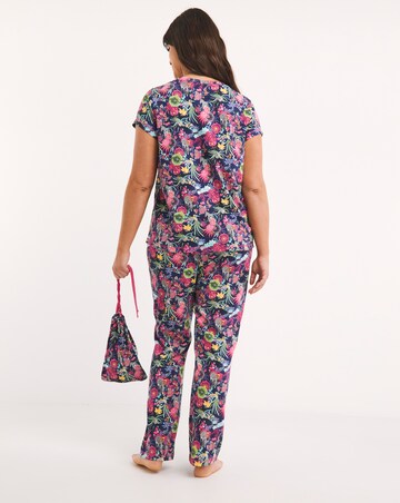 Joe Browns Fantasy Print Pyjamas in a Bag | Simply Be