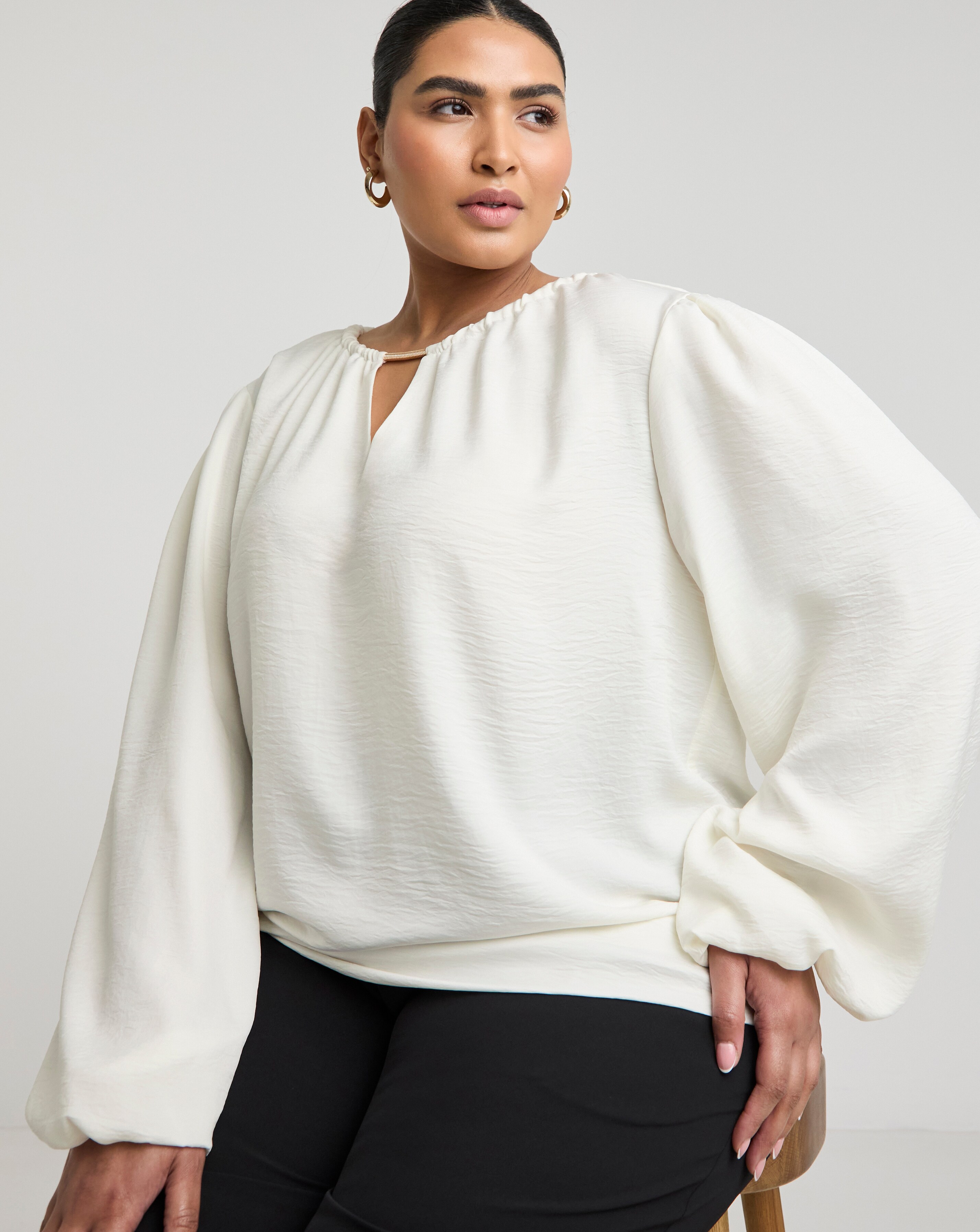 Plus size blouses for work store