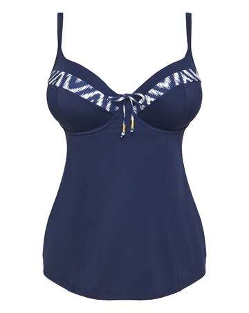 Panache Oceana Balcony Wired Tankini Top | Simply Be