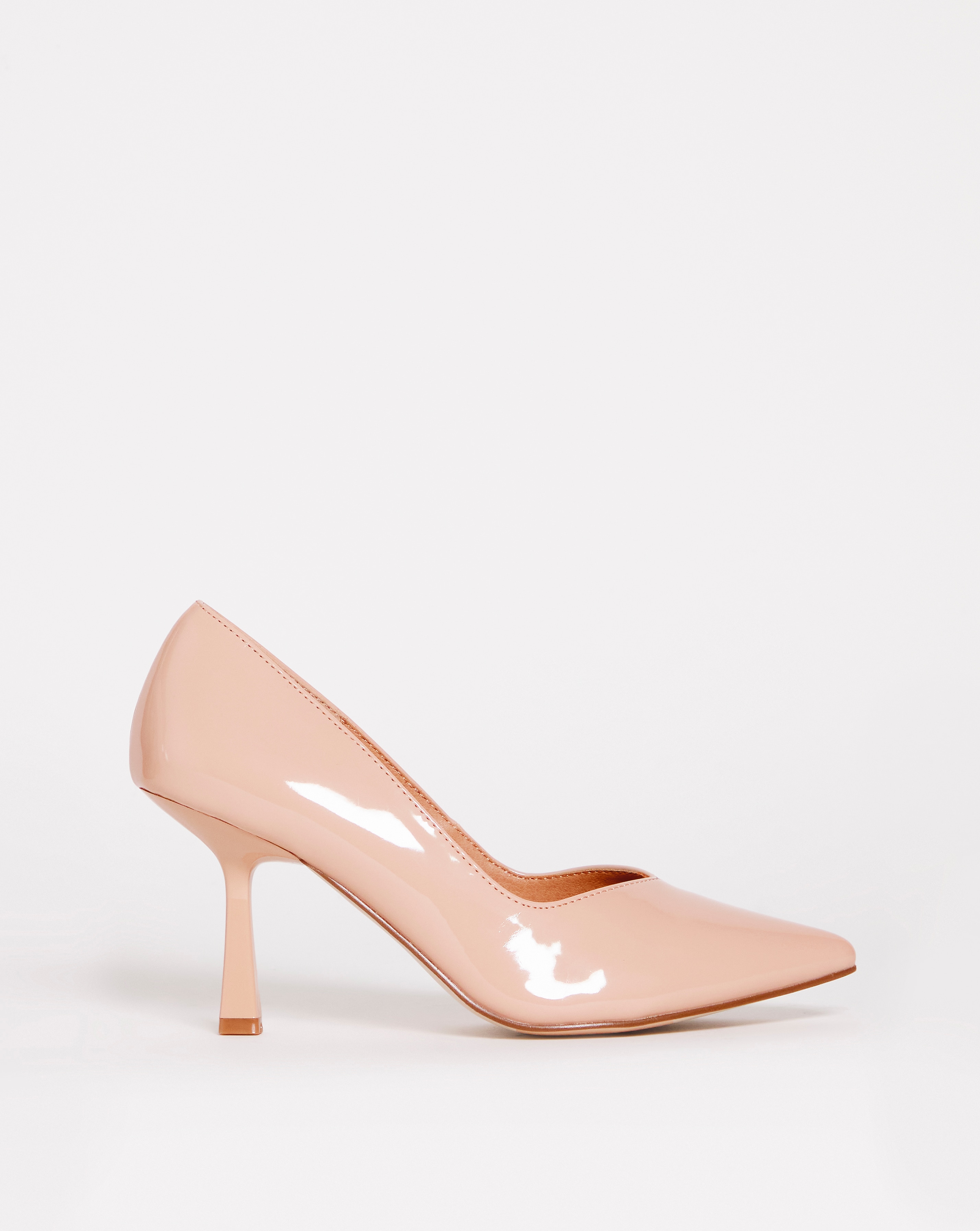 Lleida Sweetheart Cut Heeled Court Shoes Ex Wide Fit | Simply Be