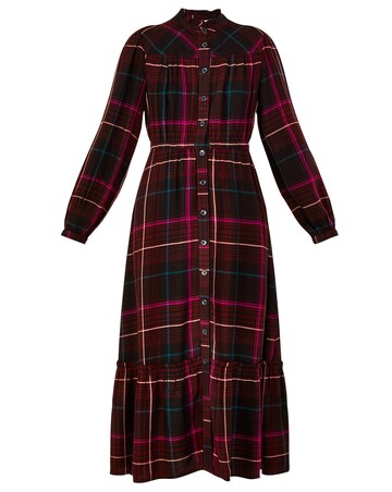 Monsoon Check Print Dress | Simply Be