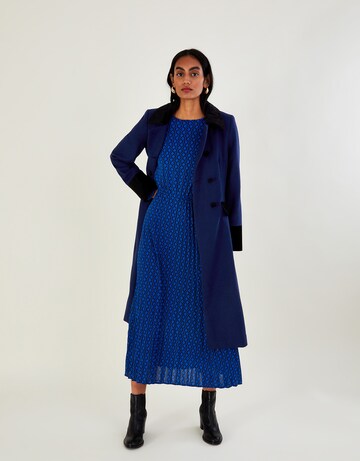 Monsoon Velvet Trim Skirted Coat | Simply Be