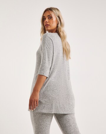 Grey Marl Soft Touch Side Pocket Tunic | Simply Be