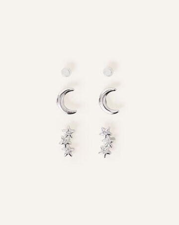 Accessorize Star Moon Stud Set of Three | Simply Be