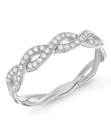Sterling Silver Entwined Ring | Simply Be