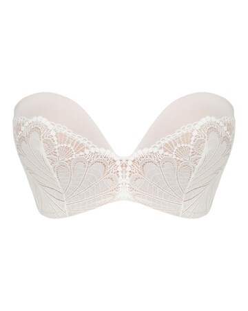 Wonderbra Glamour Lace Ivory Strapless Bra | Simply Be