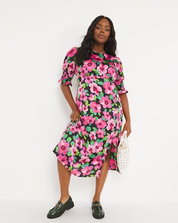 Nobody's Child Luna Floral Midi Dress | Simply Be